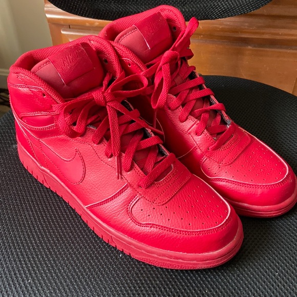 Nike | Shoes | Nike Big High Gym Red High Top Shoes | Poshmark